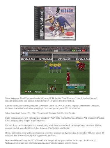 Game winning eleven pc ringan