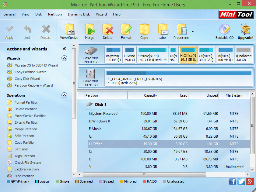 Minitool partition wizard full programlar