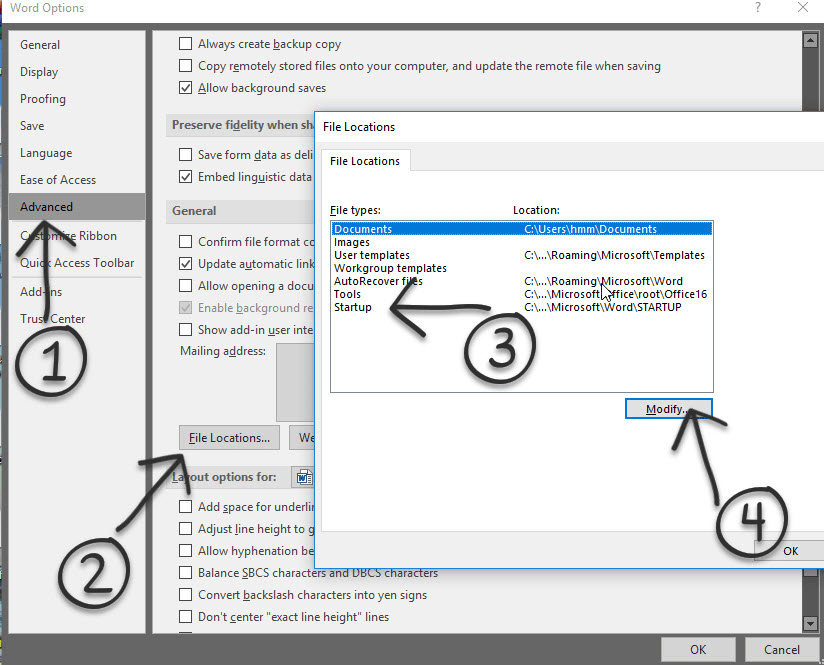 Microsoft word opens on startup