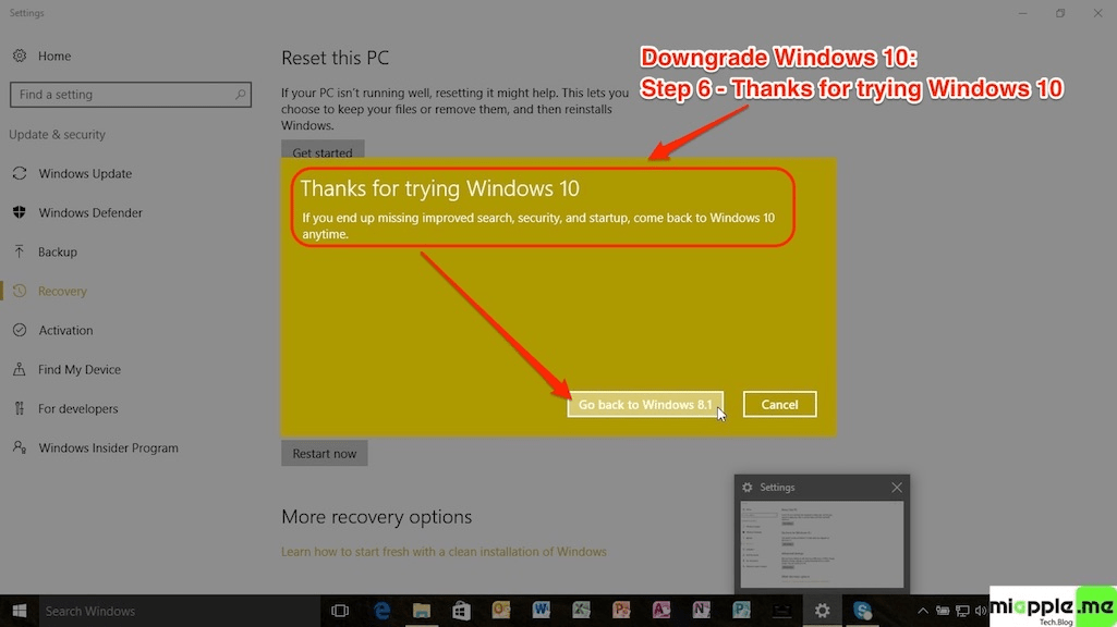 Downgrade windows 10 to 7