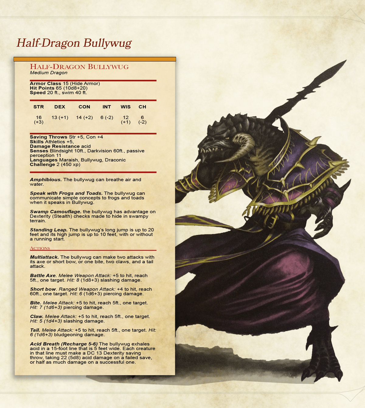 half dragon dnd