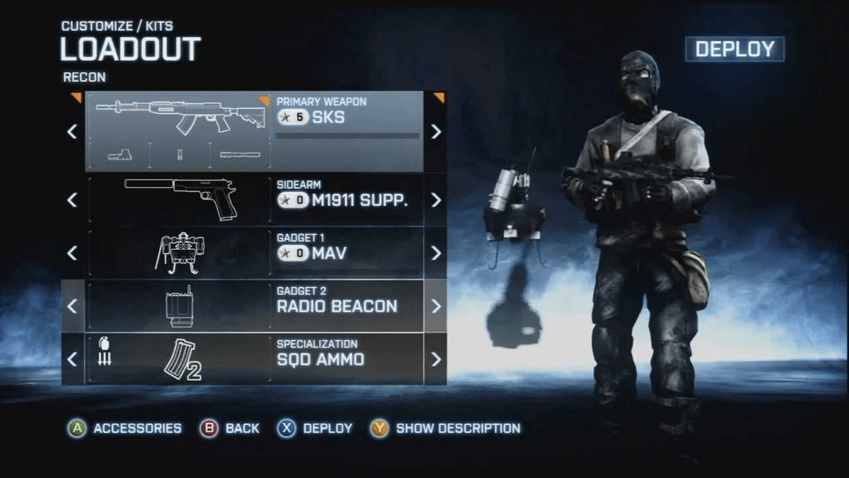 Battlefield 1 loadout customization