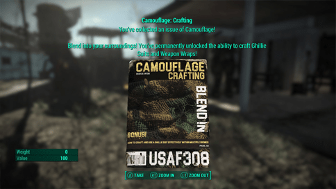 Fallout 4 ghillie suit