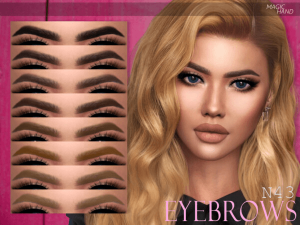 Sims 4 maxis match eyebrows