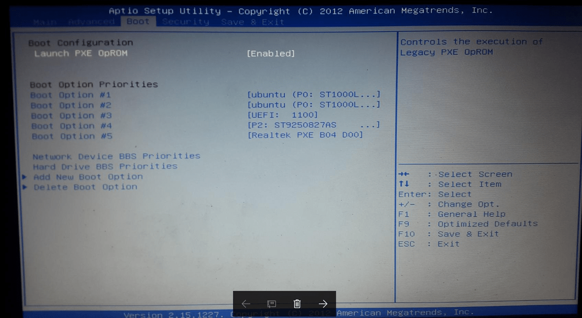 No boot sector on usb device