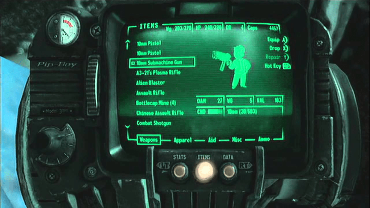 List of fallout 3 weapons