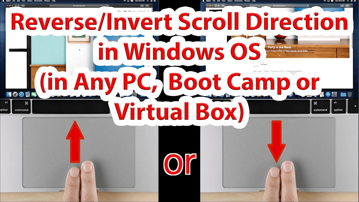 No reverse scrolling option windows 10