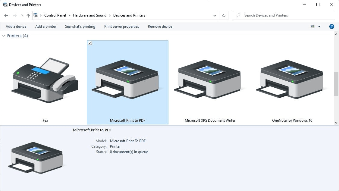 Windows 10 printing pictures