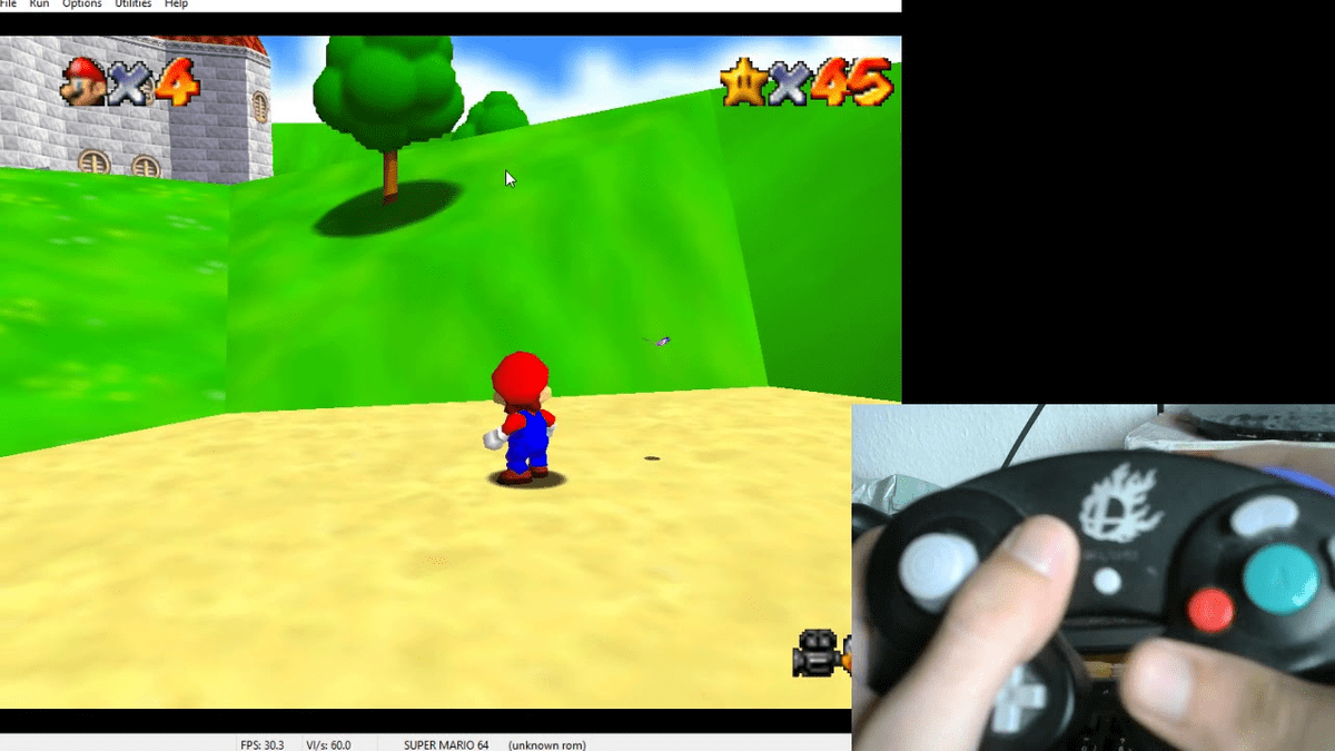 attack button mario 64