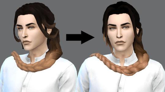 Sims 4 long male hair
