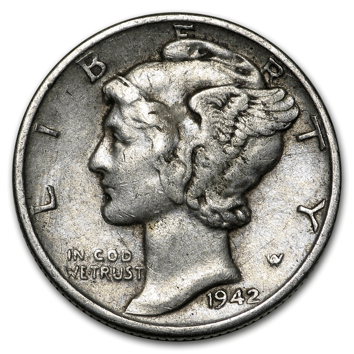 1942 mercury dime price