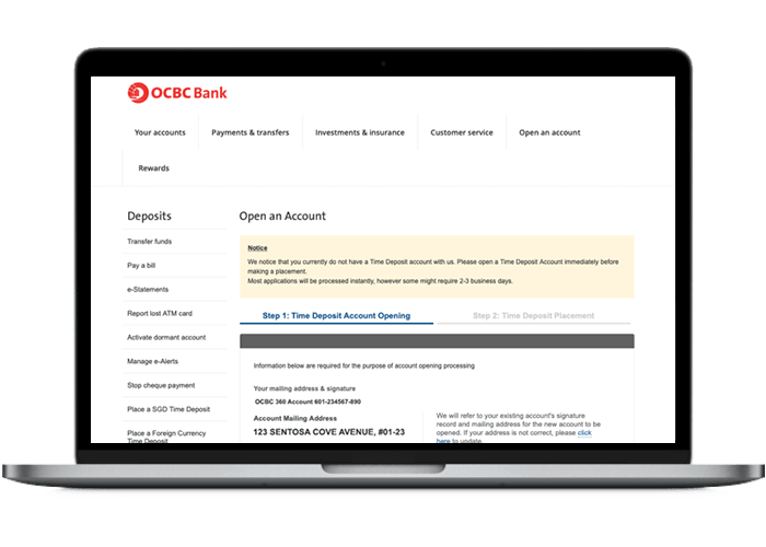 Ocbc usd fixed deposit rate