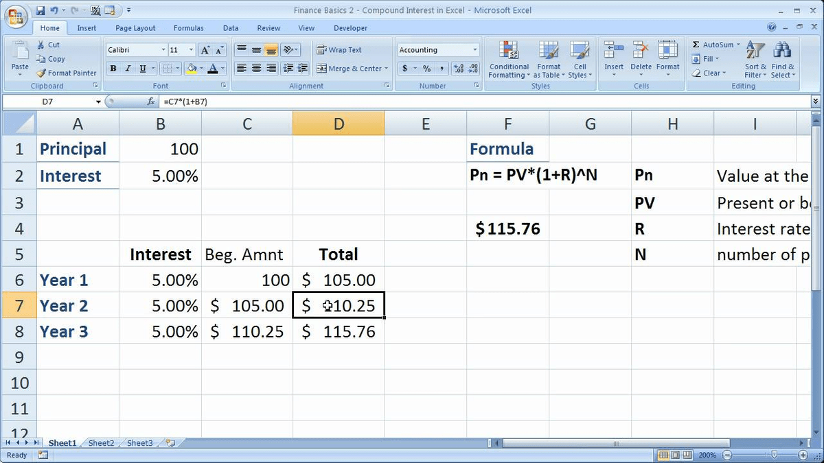 Calculate interest rate on cd