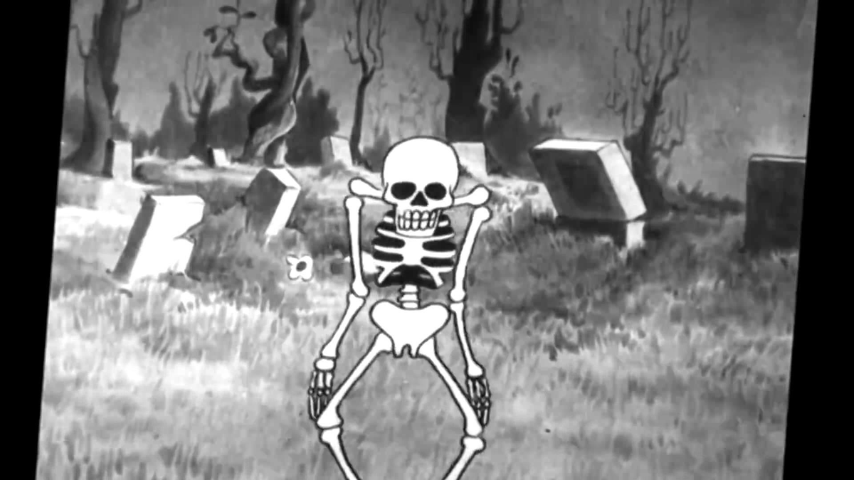 Spooky scary skeletons played on sound