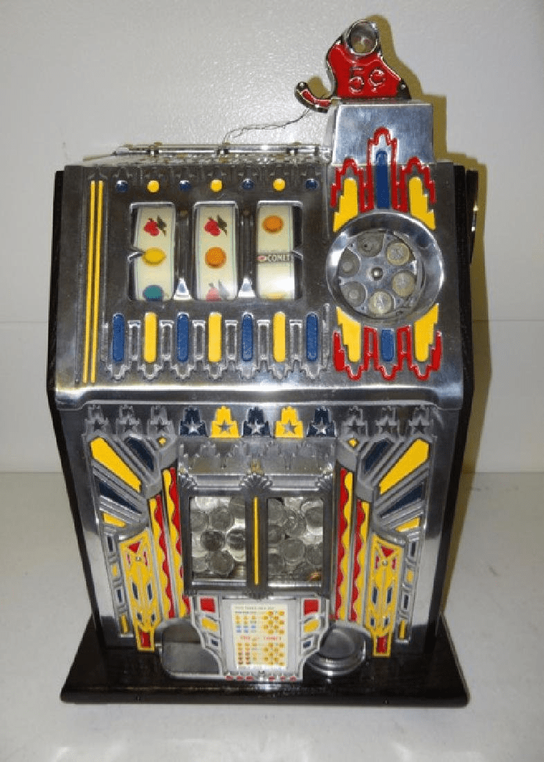 Pace comet fancy front slot machine