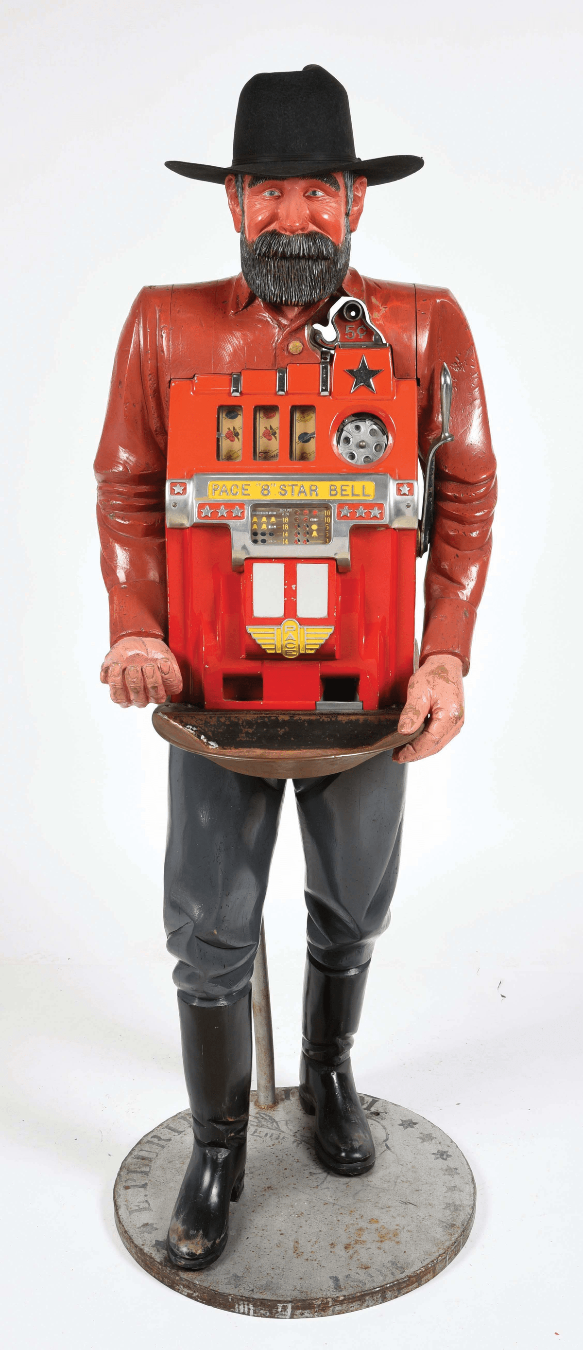 Pace 8 star bell nickle slot machine