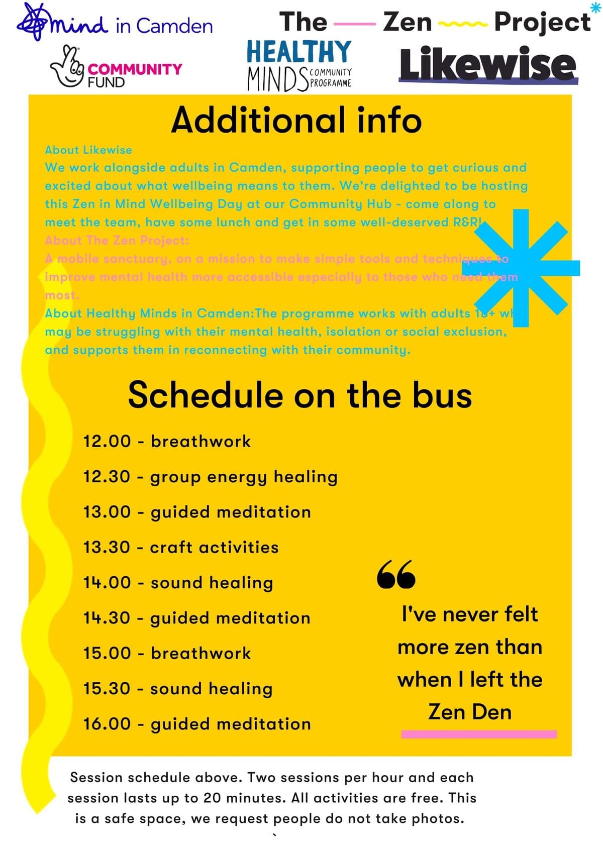 Where to find us next - The Zen Project - Wellbeing event services ...