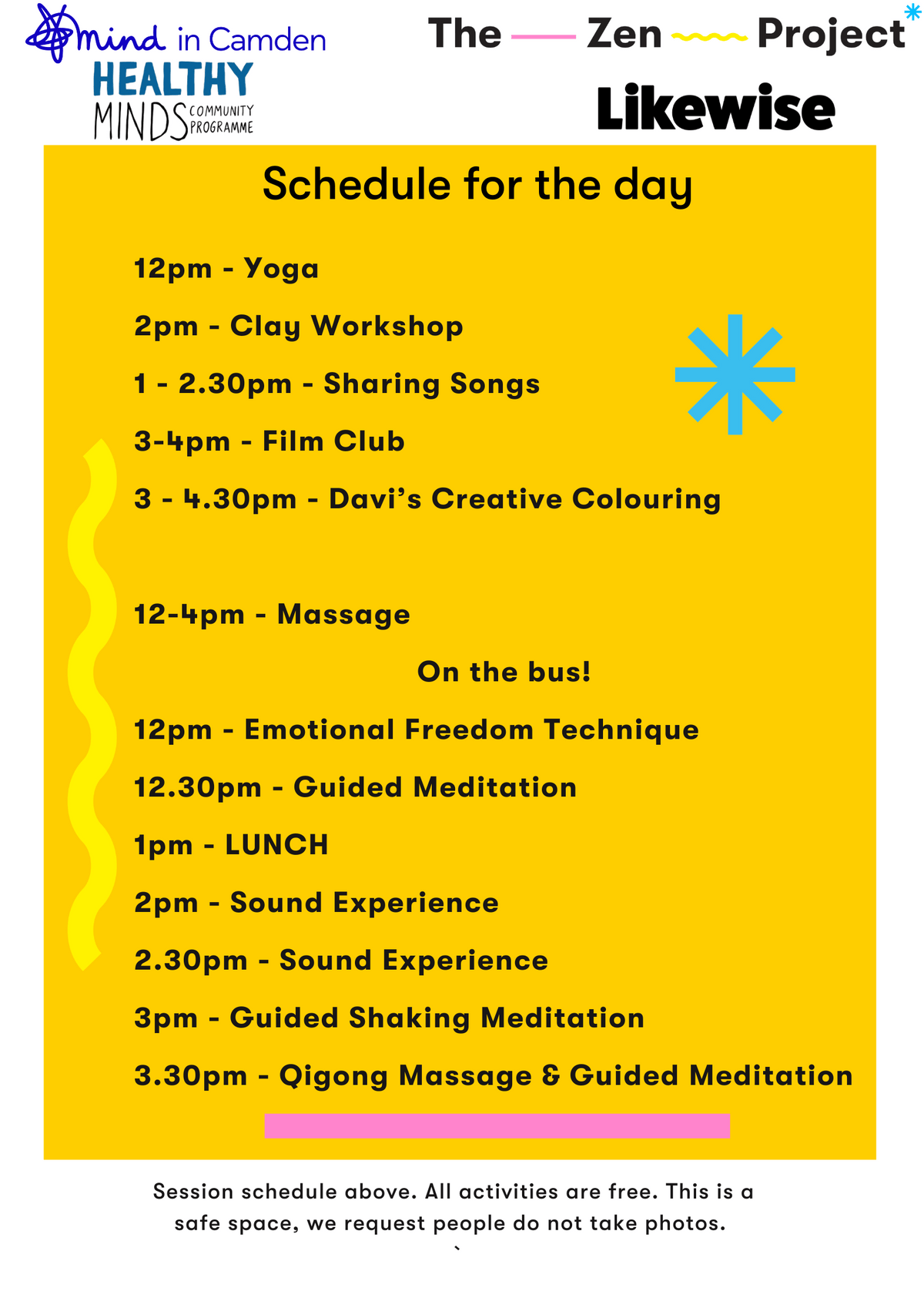 Where to find us next - The Zen Project - Wellbeing event services ...