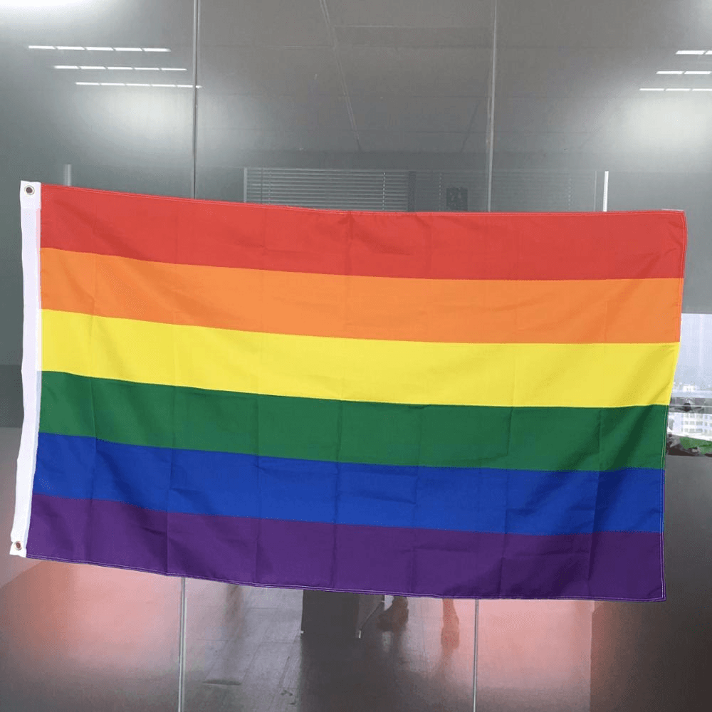 Rainbow gay flag colors