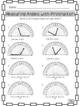 measuring angles printable