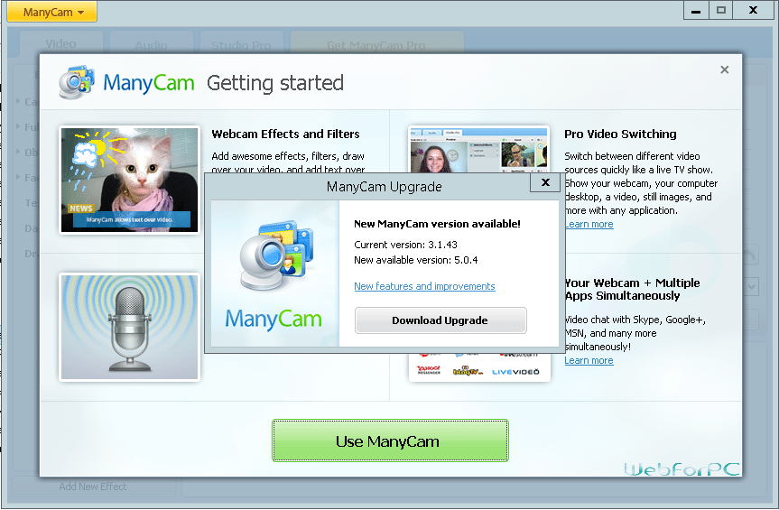 Manycam 4.0.52 for windows
