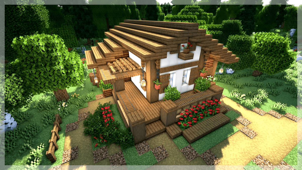 Minecraft cottage house