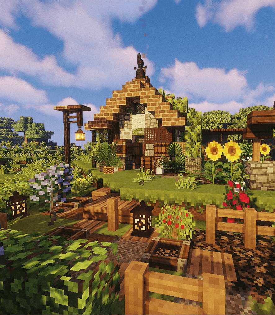 Minecraft cottage house