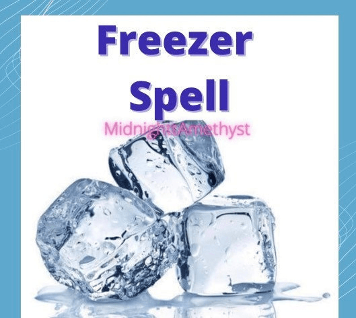 Freezer spells with vinegar