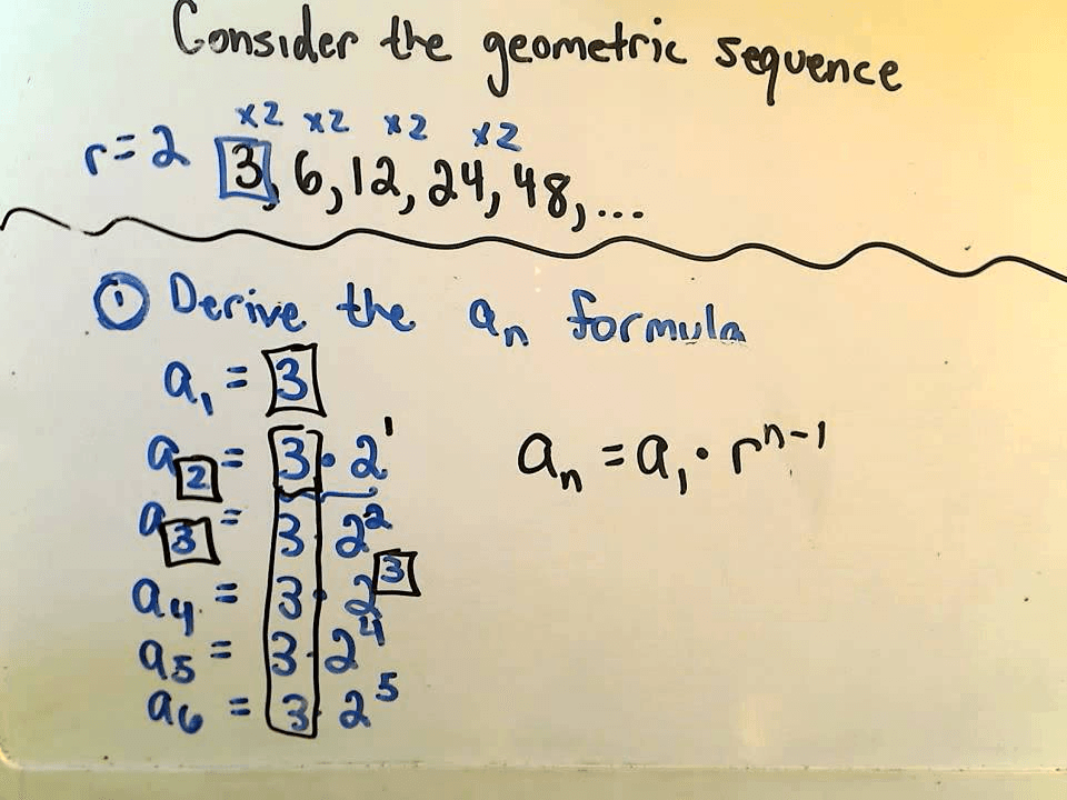 geometric sequence formula common ratio