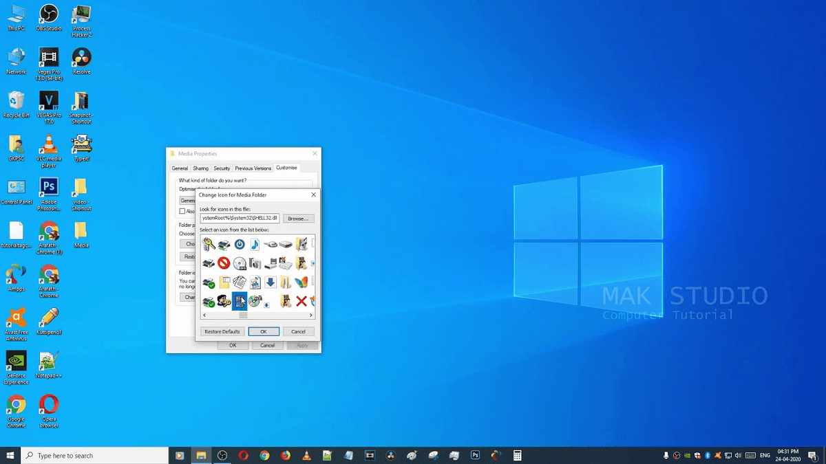 Folder icon changer for windows 10