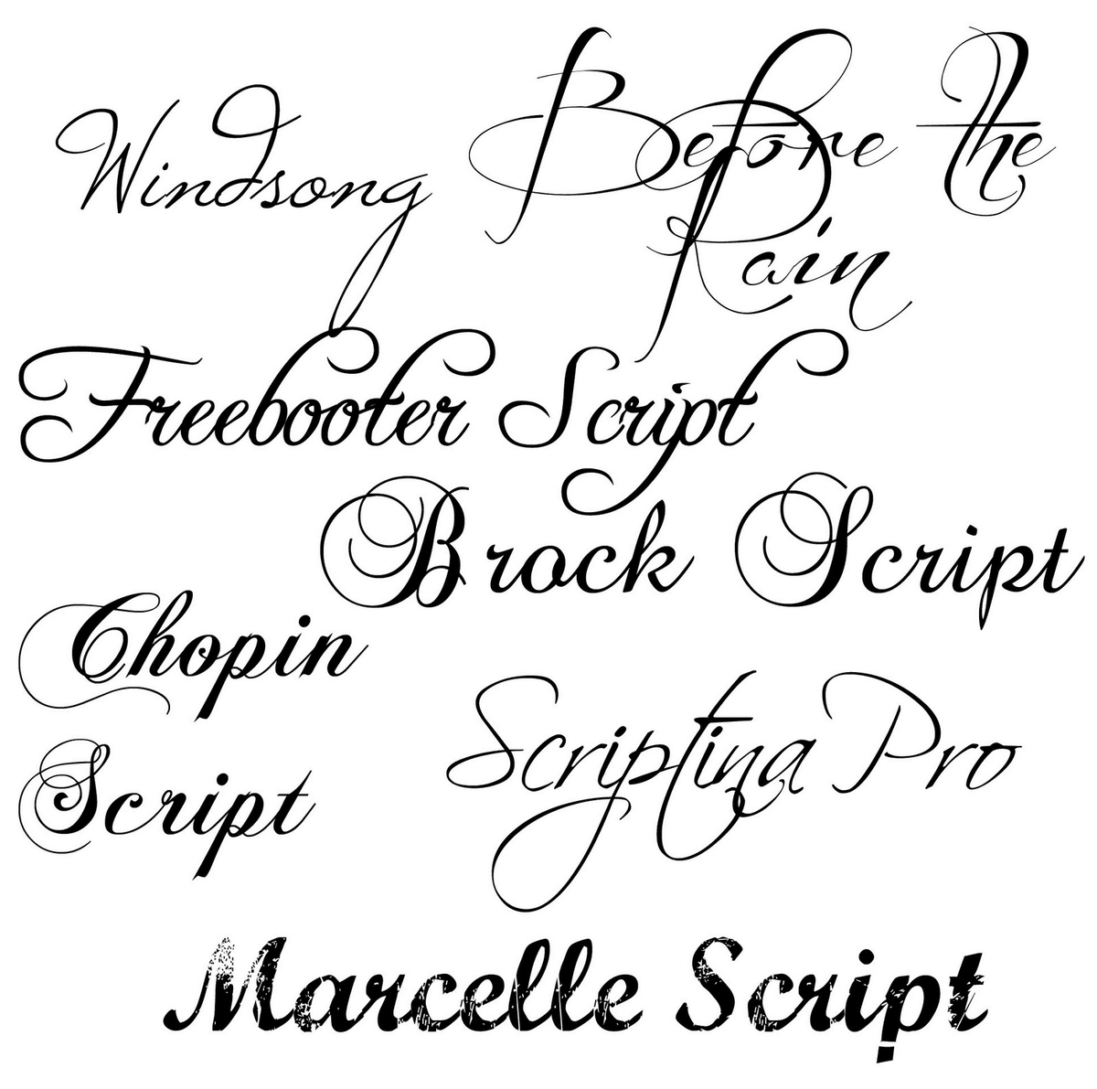 Fonts to write in by hand