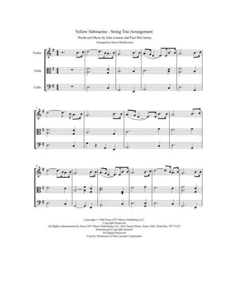 Sample of yellow submarine song