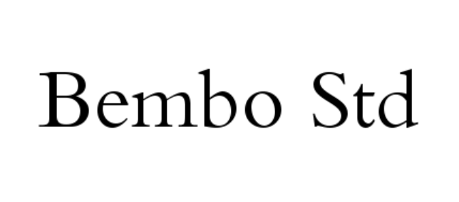 bembo font
