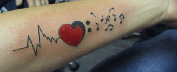 Pulse Line Tattoos Heartbeat Line Tattoo Meaning