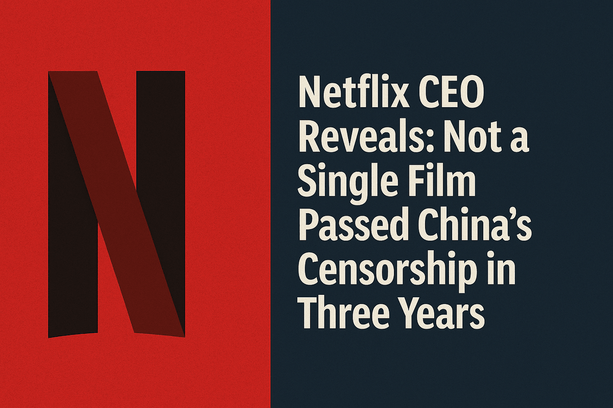 Netflix CEO Reveals: Not a Single Film Passed China’s C...