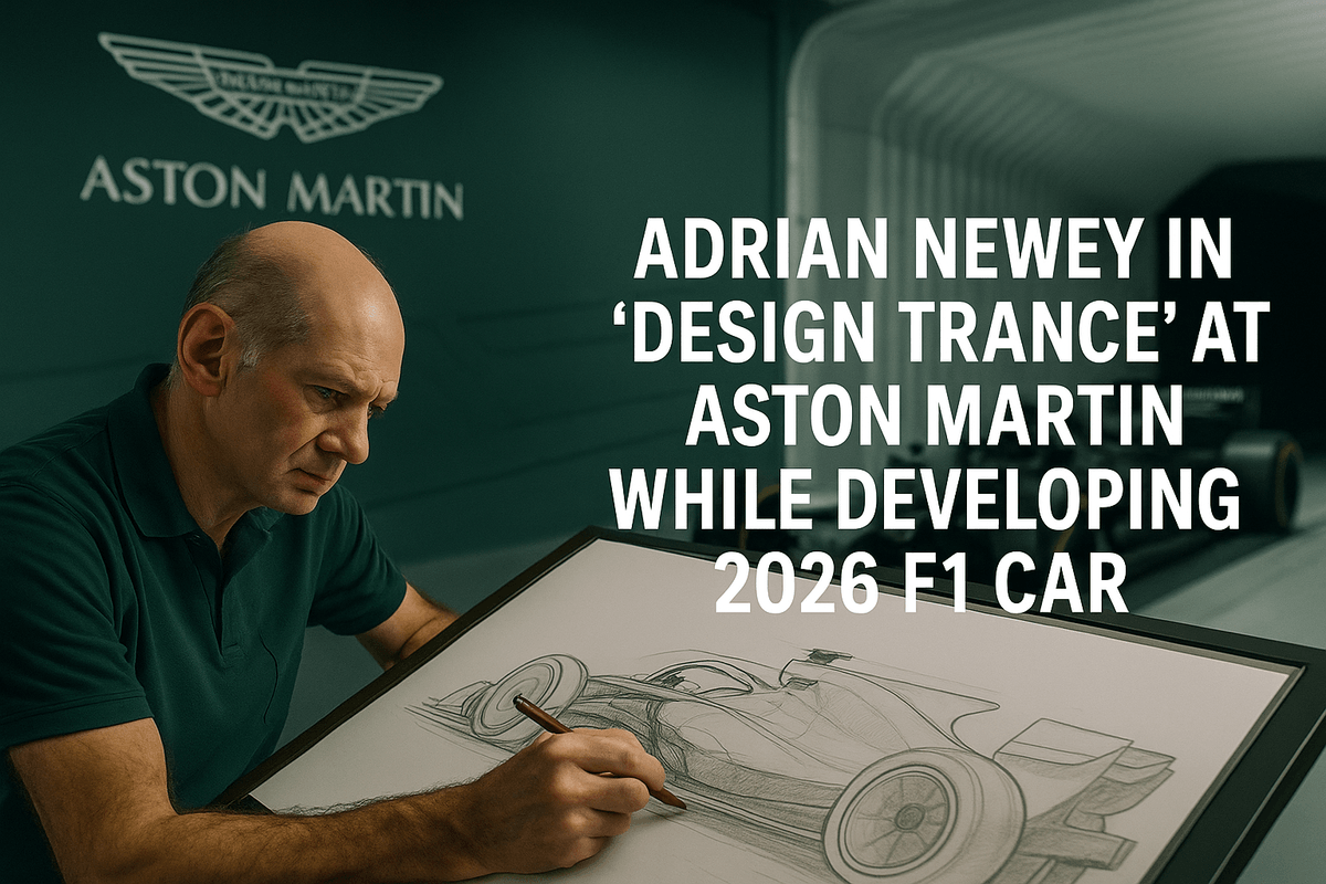 Adrian Newey in a “Design Trance” at Aston Martin While...