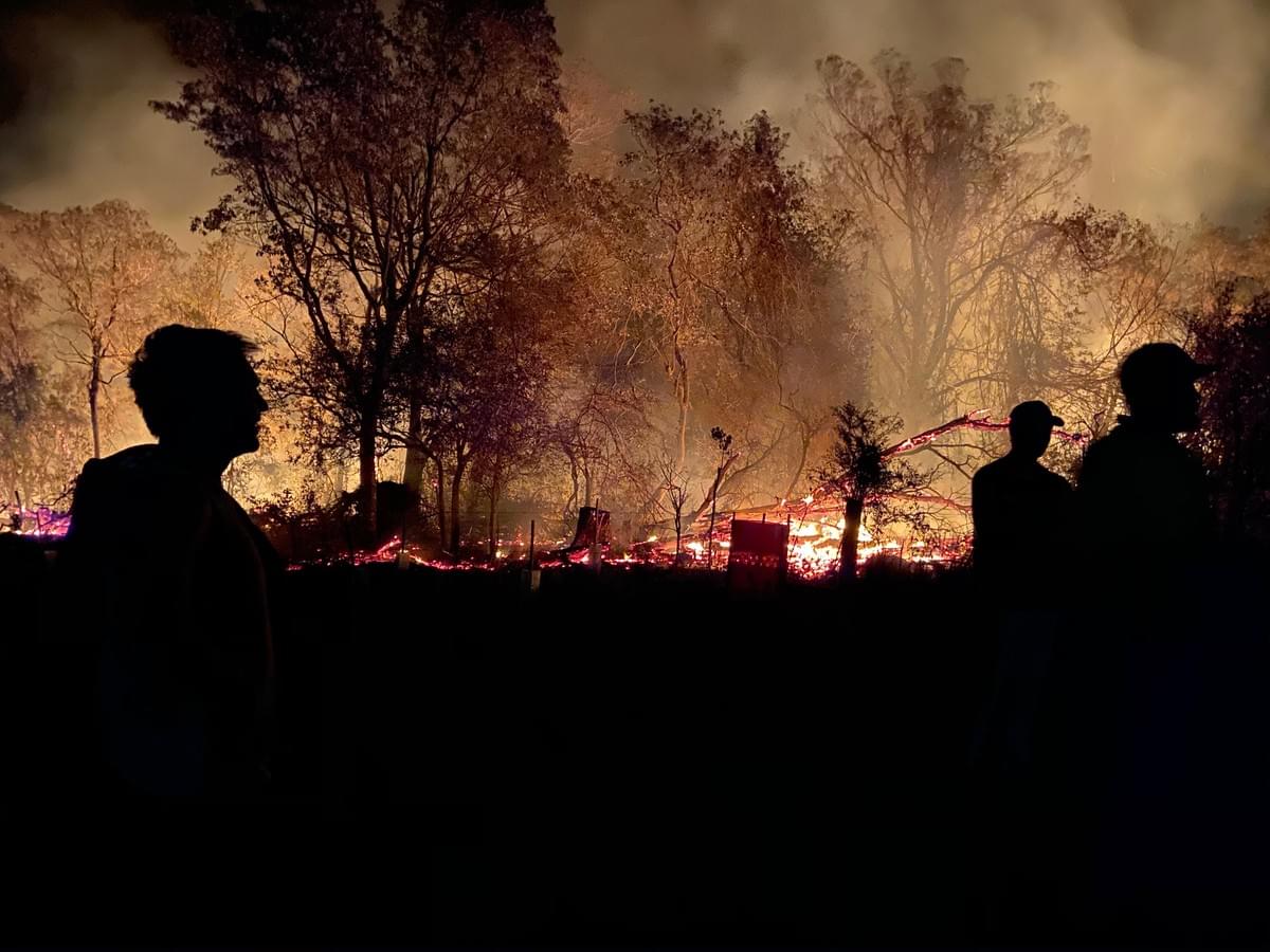 Both farms turned into firegrounds - Bushfires