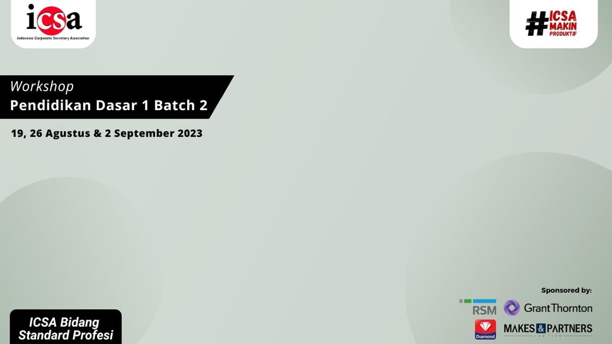 ICSA kembali Gelar Pendidikan Dasar 1