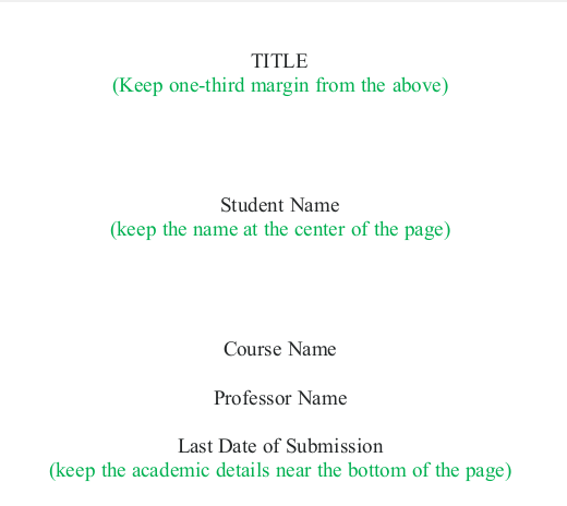 Experts’ Guide to Drafting an Assignment Cover Page