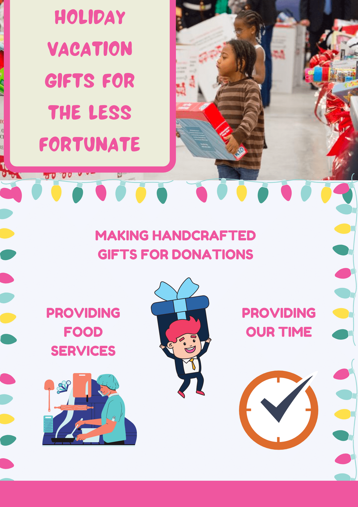 Holiday Vacation Gifts for the Less Fortunate - Gifts