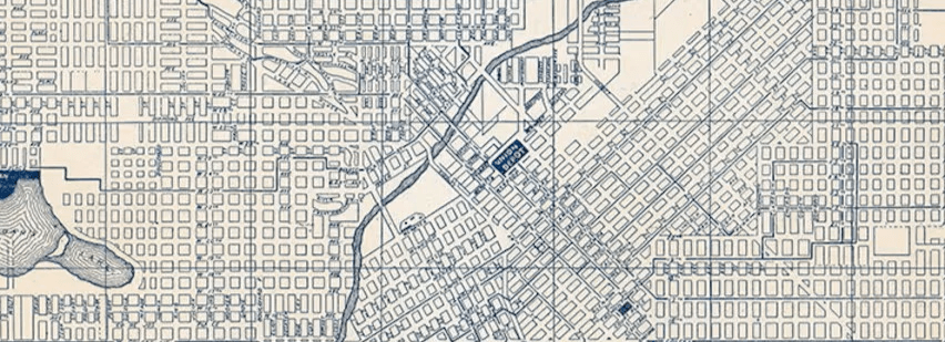 How did Denver's first streets get their names?