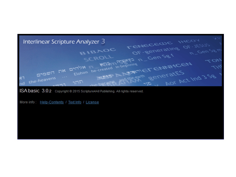 Interlinear Scripture Analyser ISA3 - Interlinear Softw...