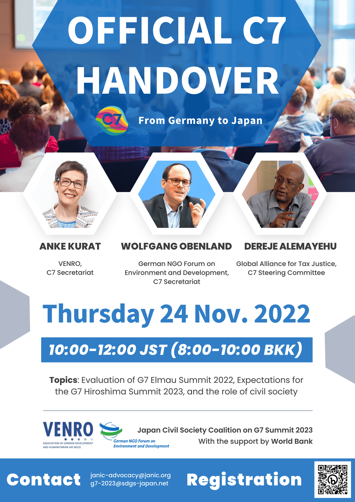 [Nov. 24] Official Handover Ceremony from Germany C7 to...