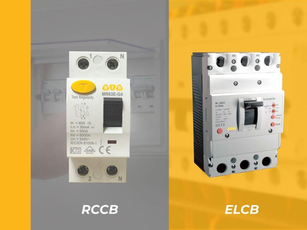 So sánh cấu tạo và tính năng ELCB và RCCB - Aptomat