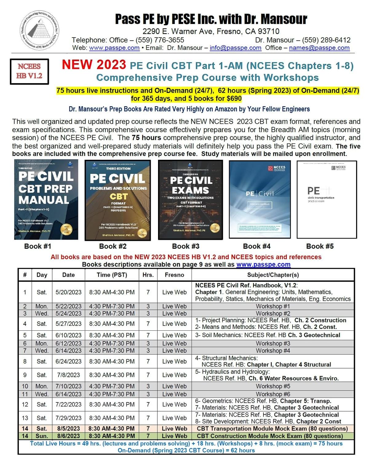 PE Civil Breadth CBT - PE Exam & PE Prep Courses by PESE