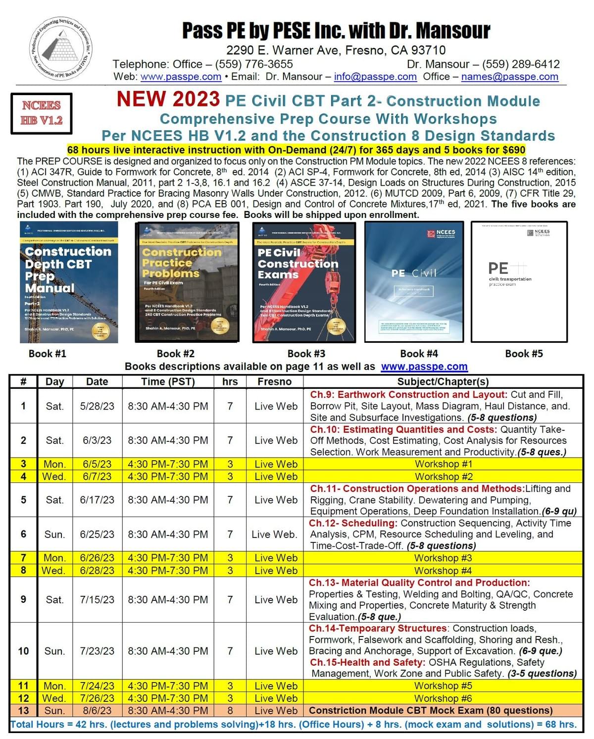 Construction CBT Course - PE Exam & PE Prep Courses by PESE