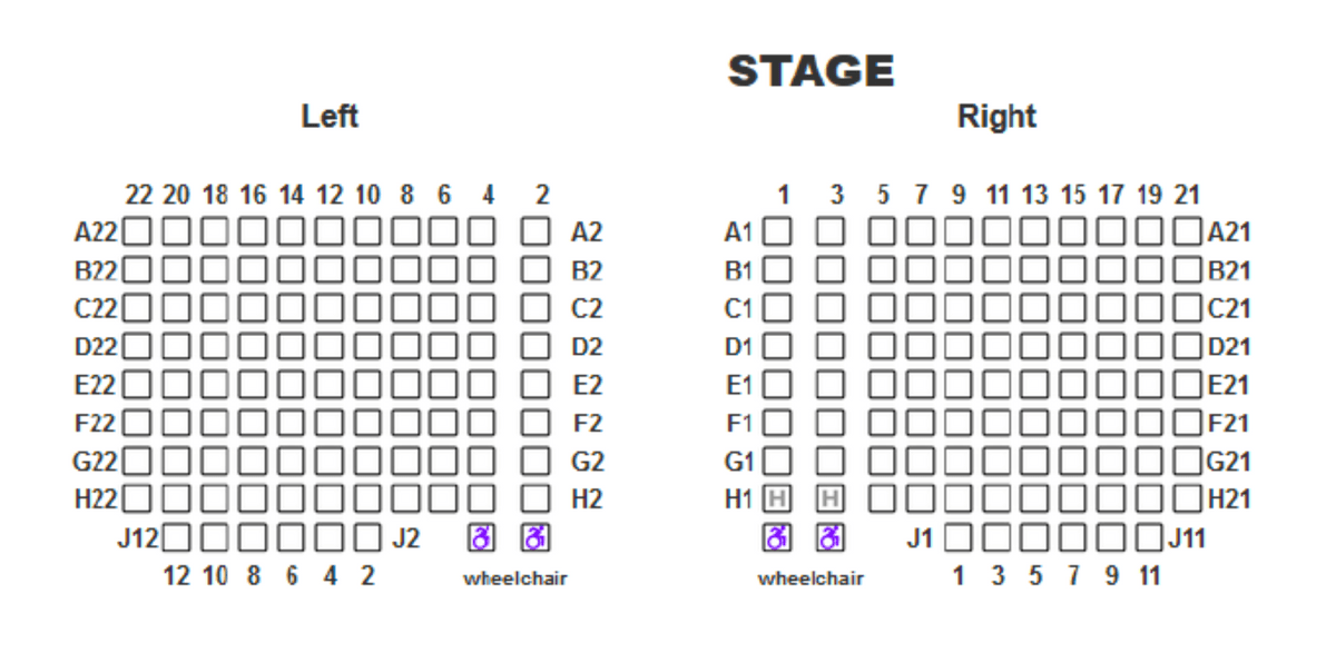 Seating Chart Hudson Players Theater Group In Hudson Ohio Seating Chart Hudson Players Theater Group In Hudson Ohio