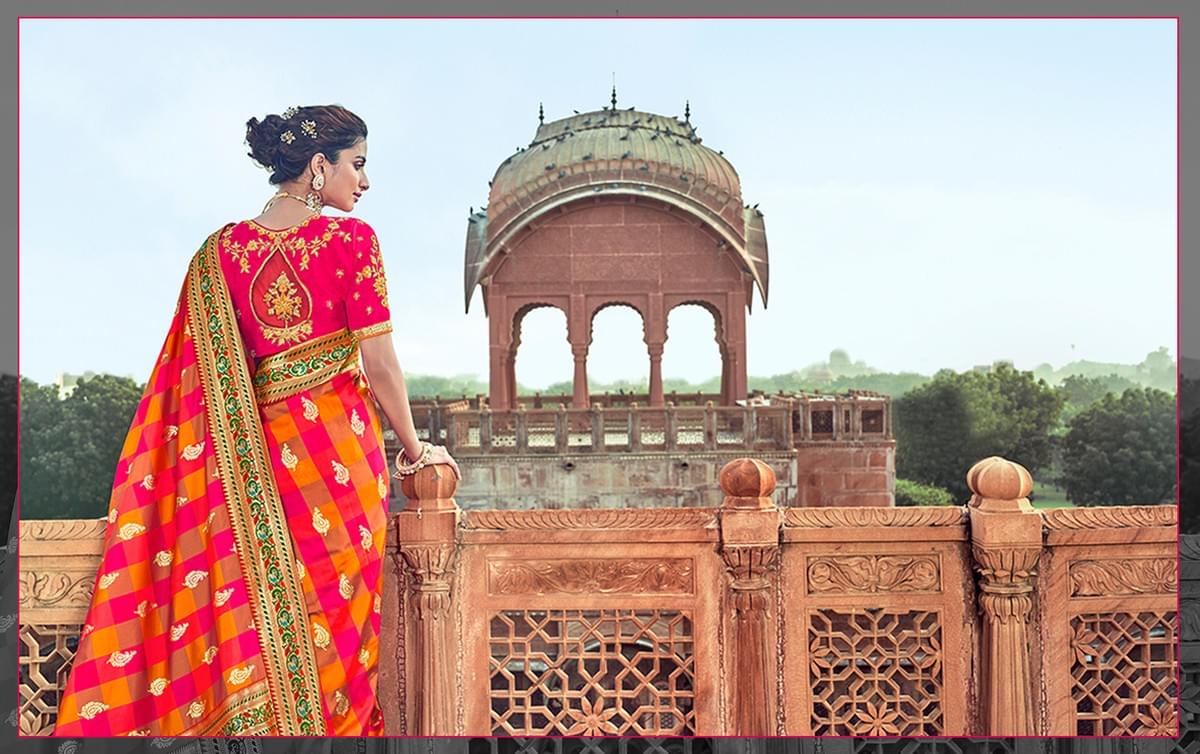 Six Types of Checks Silk Sarees That You Must Try