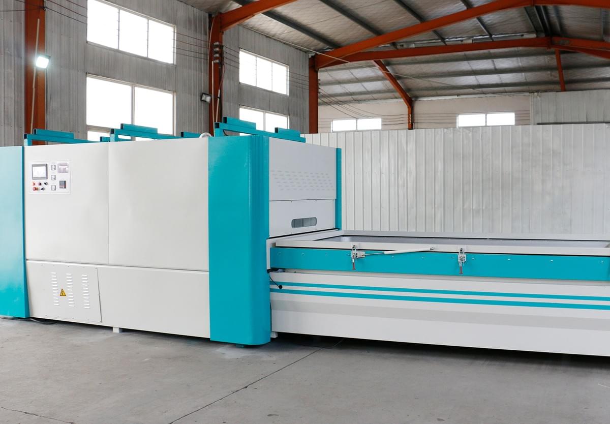 Automatic Corian vacuum thermoforming machine - impecca...