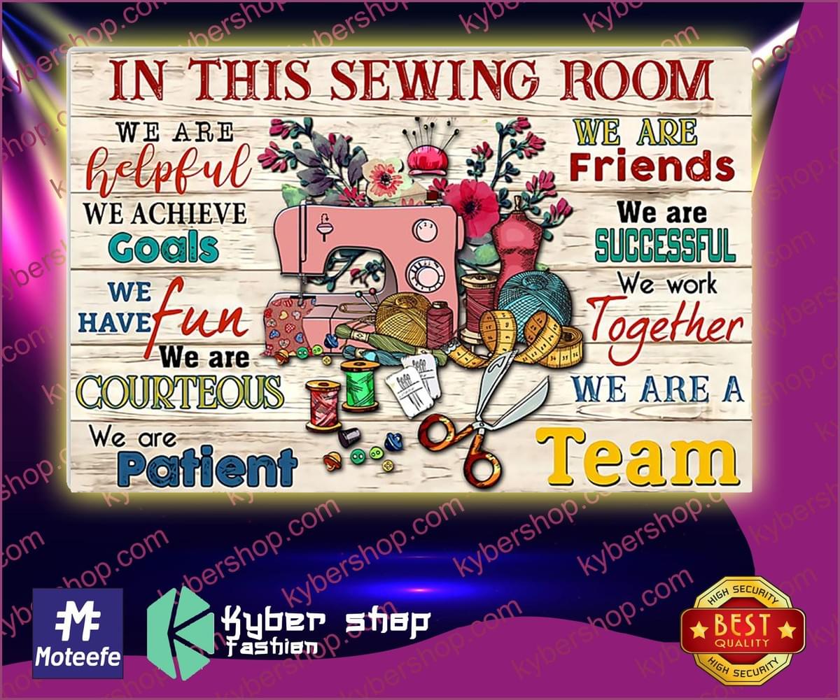 [AUTHENTIC] In this sewing room poster